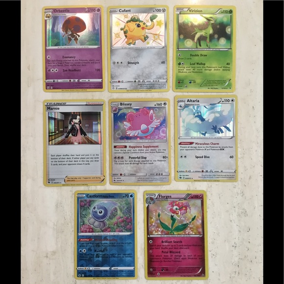 Pokemon | Other | Pokemon Xy Holo Shiny Fates Cards 220 Marnie Lot Of 8 ...